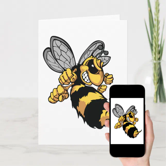 Very Angry Bee Greeting Cards | Zazzle