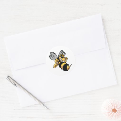 Very Angry Bee Stickers | Zazzle