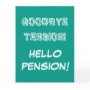Very big oversized retirement card with cute quote | Zazzle