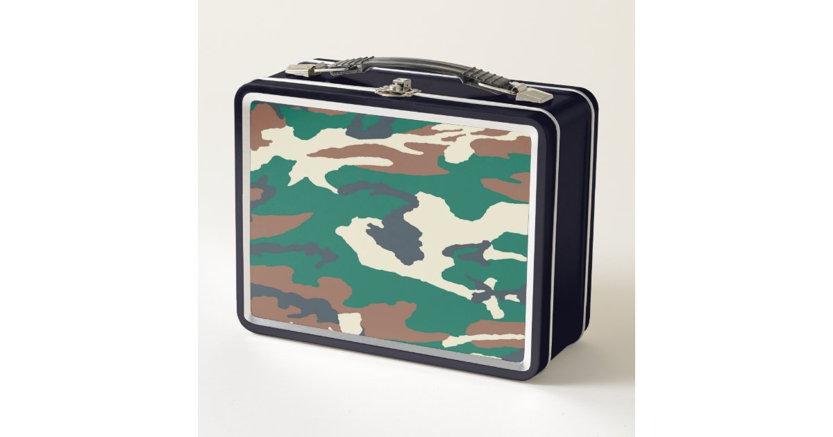 Very Cool Camouflage Metal Lunch Box | Zazzle