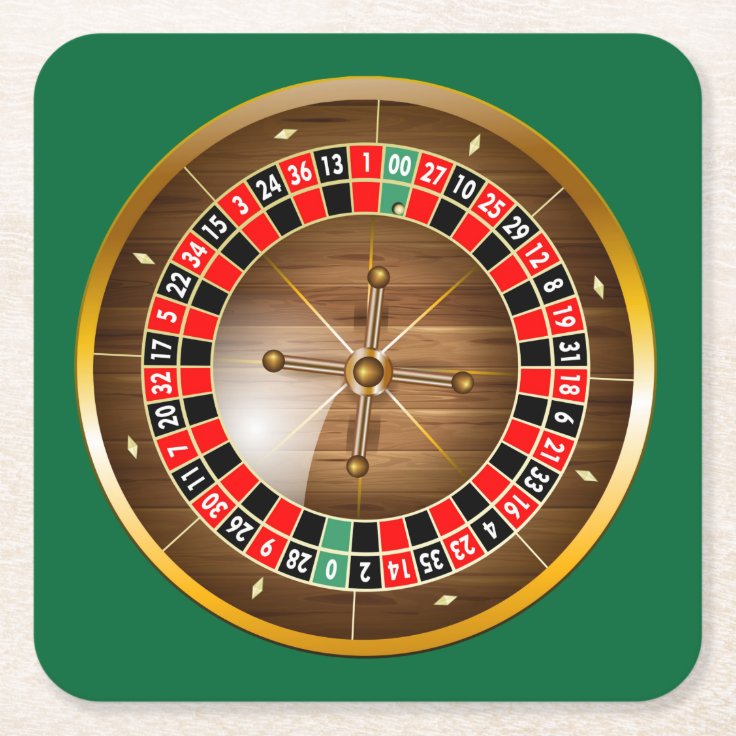 Very Fun American Roulette Wheel Coaster Set | Zazzle