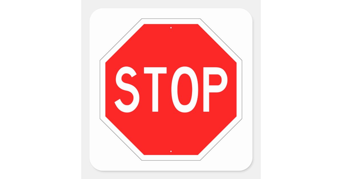 Very Fun Classic STOP Sign Sticker Set | Zazzle
