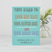 Very funny fat free 'card! holiday card | Zazzle