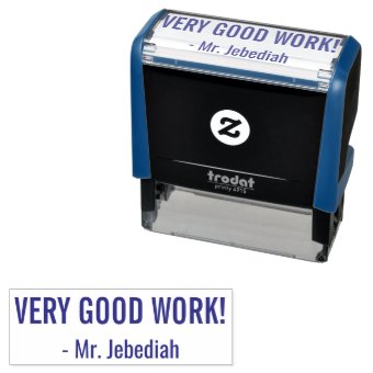 "VERY GOOD WORK!" Commendation Rubber Stamp | Zazzle