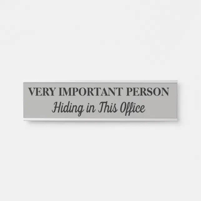 Very Important Person Hanging Door Sign Name Plate | Zazzle