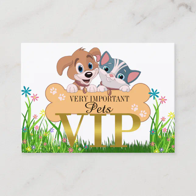 Very Important Pets VIP Business Card / Pass | Zazzle