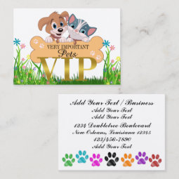 Very Important Pets VIP Business Card / Pass | Zazzle