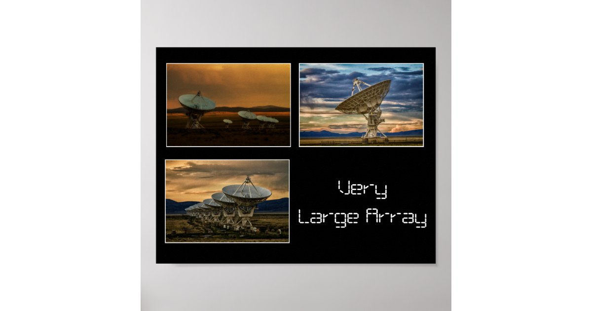 Very Large Array collage Poster | Zazzle