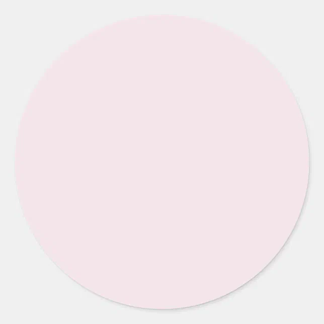 Very Light Baby Pink Sticker | Zazzle