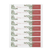 Very Merry Return address labels | Zazzle