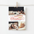 Very Merry Script Magnetic Holiday Photo Card | Zazzle