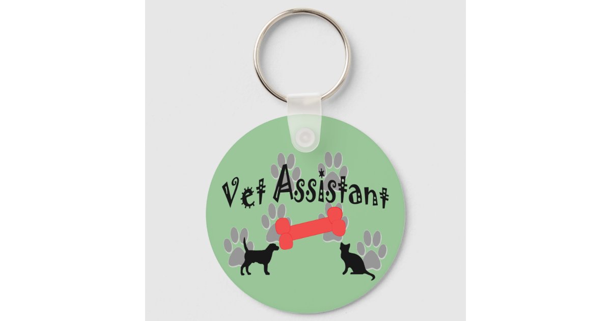 Vet Assistant Gifts Keychain | Zazzle