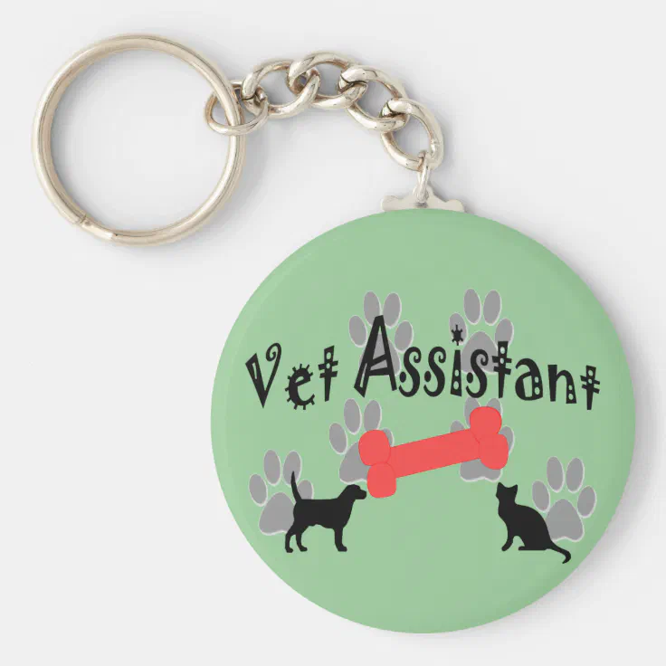 Vet Assistant Gifts Keychain | Zazzle
