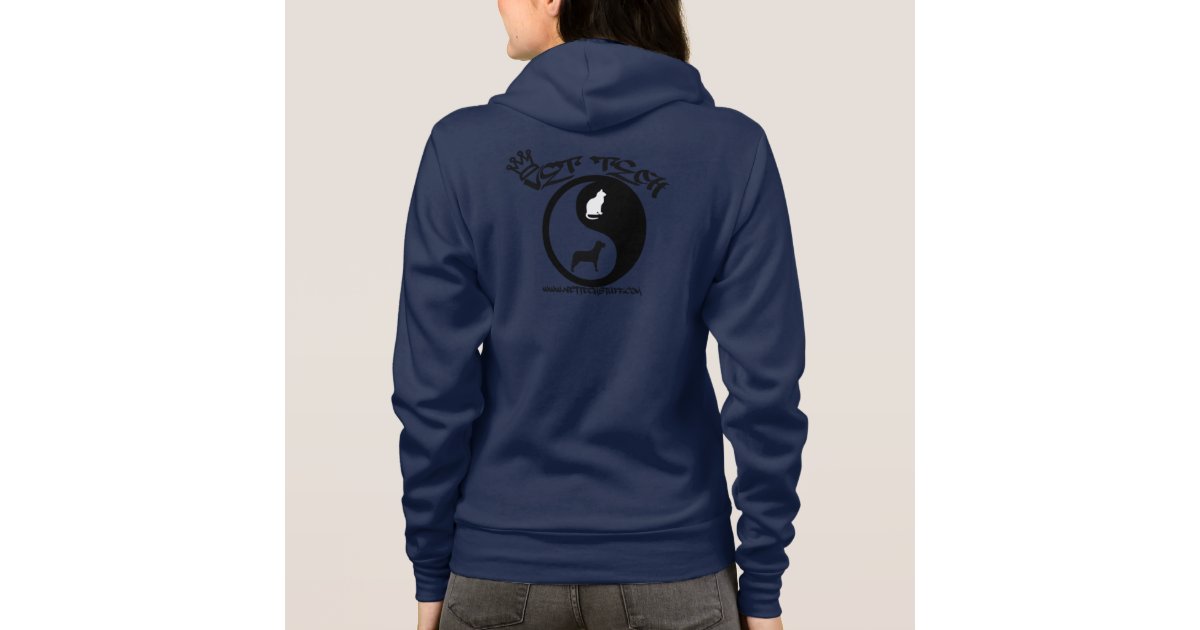 Vet tech jacket hoodie graffiti style | Zazzle