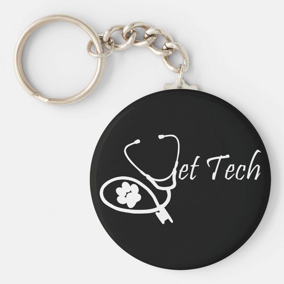 VET TECH KEYCHAIN | Zazzle