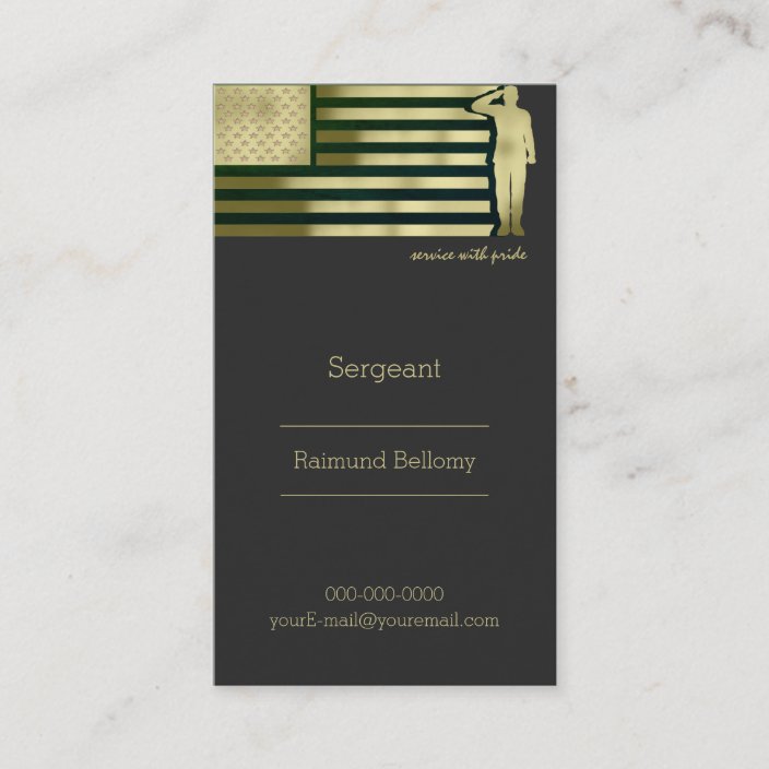 Veteran Business Card | Zazzle.com