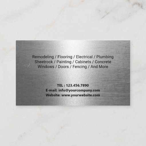 Veteran Handyman Repair & Maintenance Service Business Card | Zazzle
