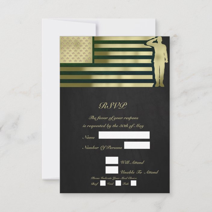 Veteran Retirement Response Card | Zazzle.com