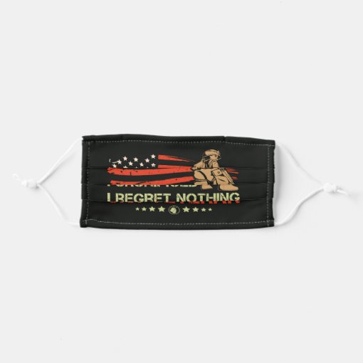 Veteran Soldier, USA Flag Army Adult Cloth Face Mask | Zazzle