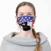 Veteran, USA, Salute, Soldier, Flag, Army Adult Cloth Face Mask | Zazzle