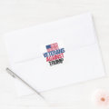 Veterans Against Trump American Flag Square Sticker | Zazzle