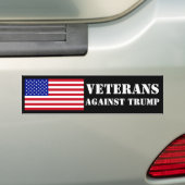 Veterans Against Trump Bumper Sticker | Zazzle