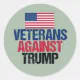 Veterans Against Trump Classic Round Sticker | Zazzle