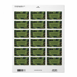 Veterans Army Military Return Address Label | Zazzle