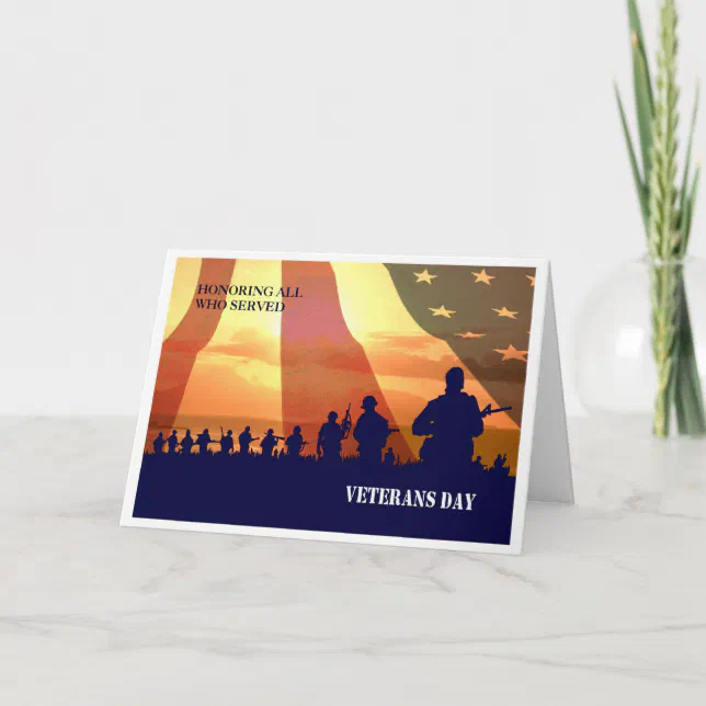 Veterans Day Custom Greeting Cards | Zazzle
