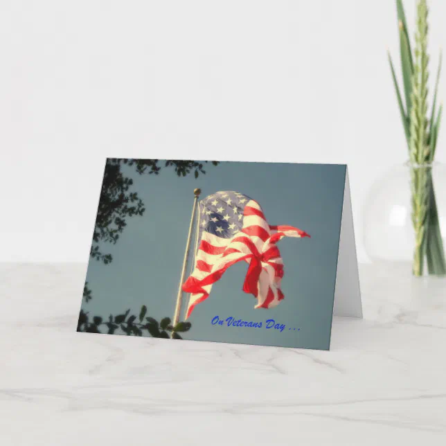 Veterans Day, Thank You - Military Greeting Card | Zazzle
