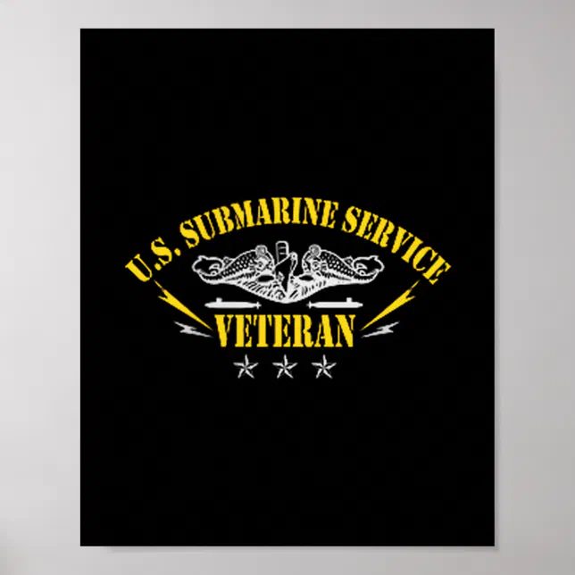 Veterans Day U.s Submarine Force Silent Service Lo Poster | Zazzle