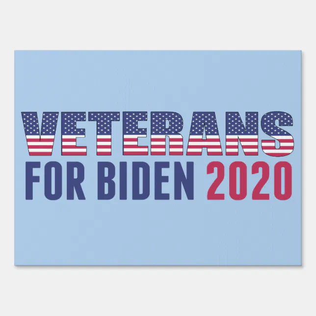 Veterans for Biden 2020 Sign | Zazzle