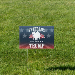 VETERANS FOR TRUMP SIGN | Zazzle