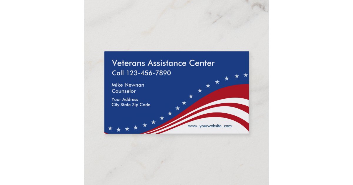 Veterans Themed Business Card | Zazzle.com