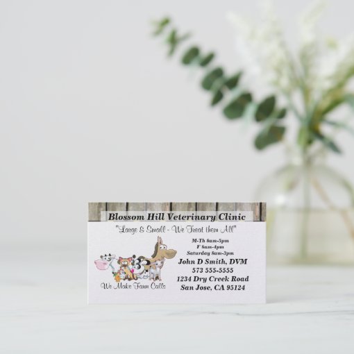 Veterinarian Business Card | Zazzle