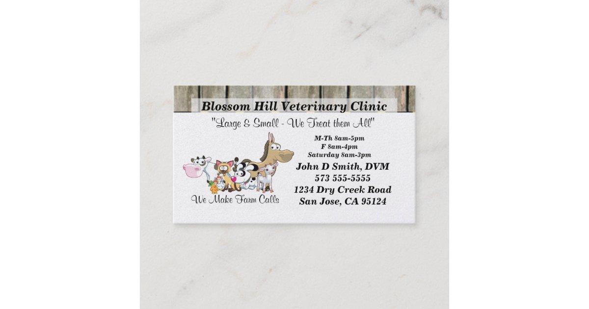 Veterinarian Business Card | Zazzle