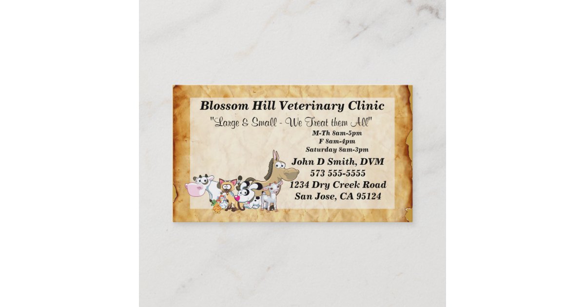 Veterinarian Business Card | Zazzle