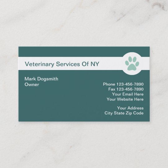 Veterinarian Business Cards | Zazzle.com