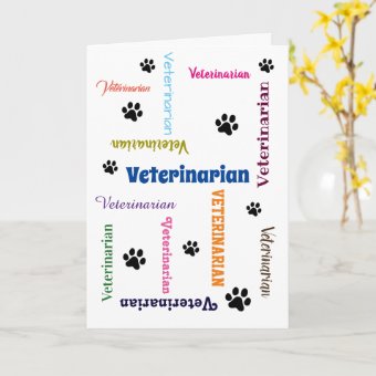 Veterinarian Graduation Card | Zazzle