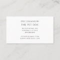 Veterinarian Pet Doctor Business Card | Zazzle