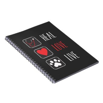 Veterinarian Student Vet Tech Veterinary Animal Notebook | Zazzle