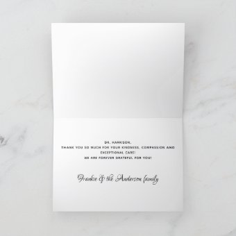 Veterinary Appreciation Pet Photo Veterinarian Thank You Card | Zazzle