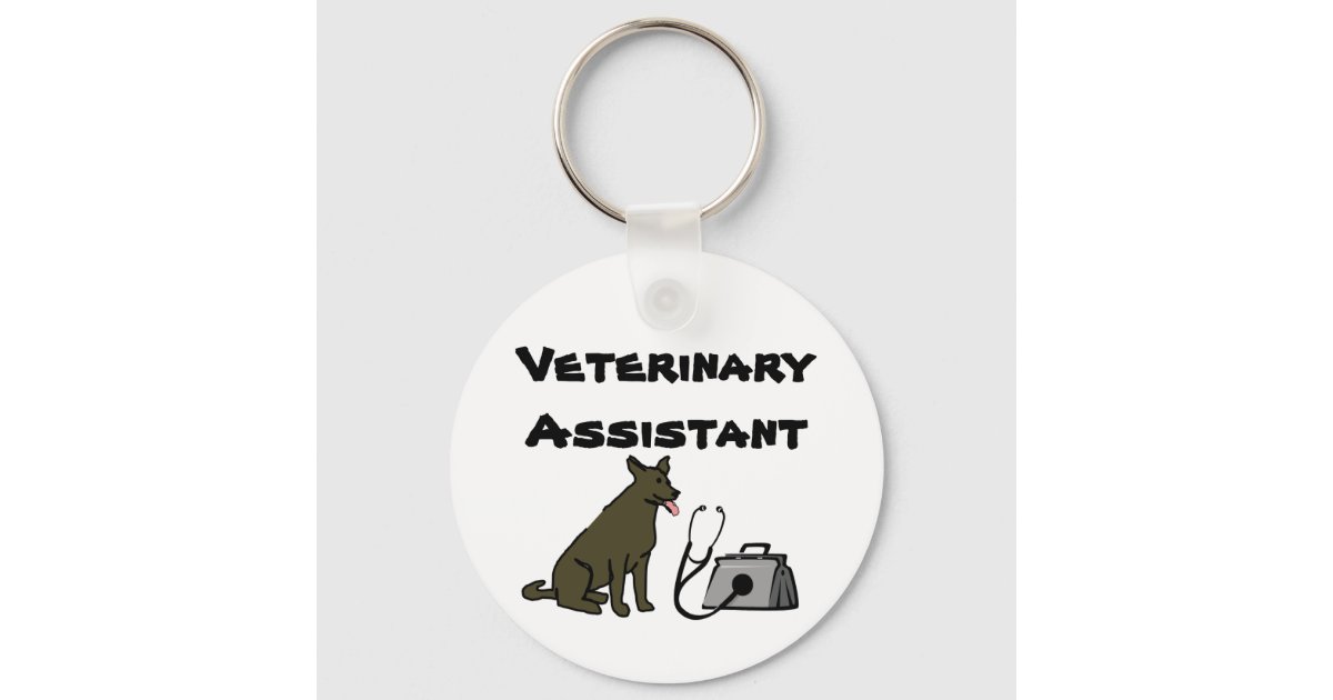 Veterinary Assistant Keychain | Zazzle