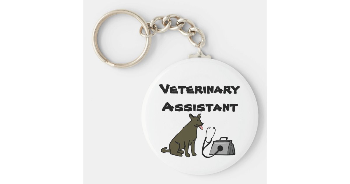 Veterinary Assistant Keychain | Zazzle