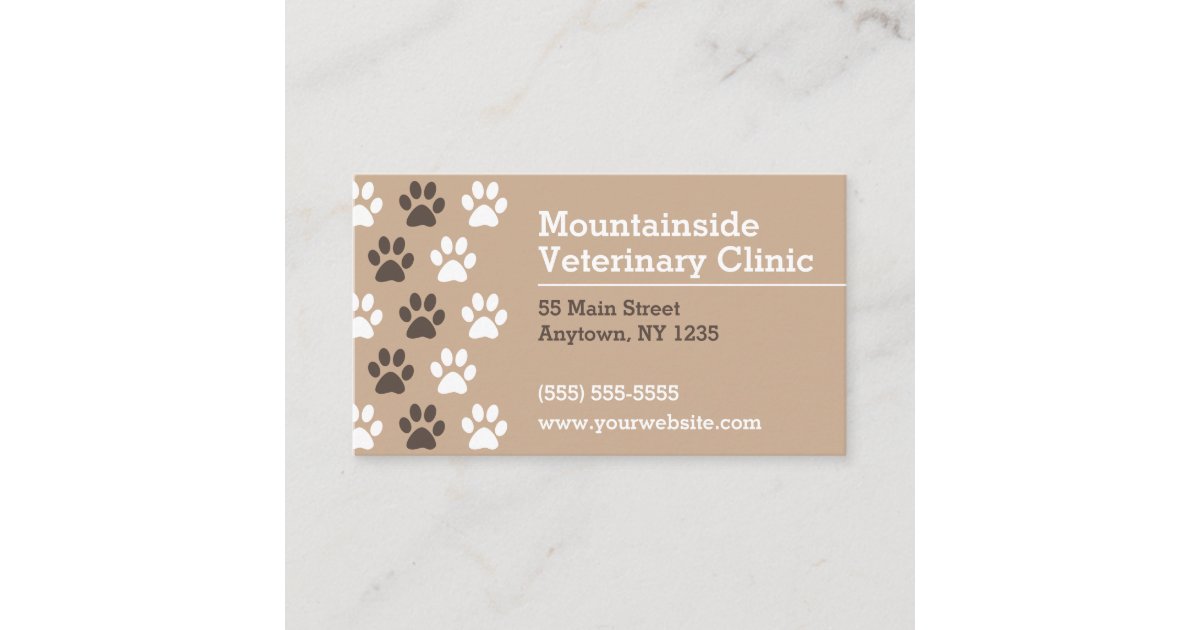 Veterinary Clinic Business Card | Zazzle