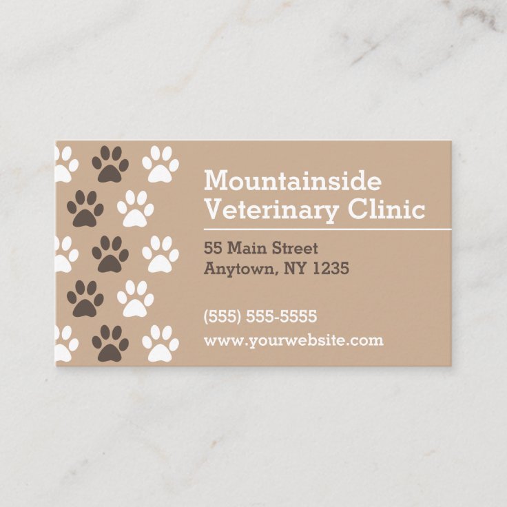 Veterinary Clinic Business Card | Zazzle