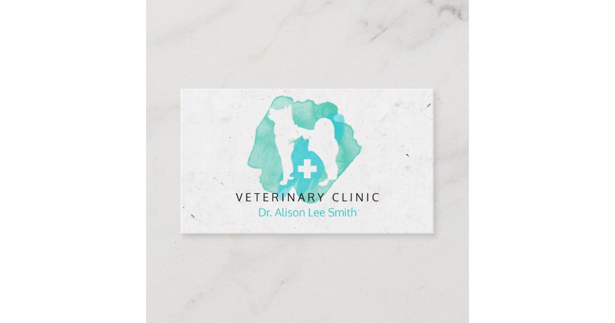 Veterinary Clinic cross Veterinarian Business Card | Zazzle