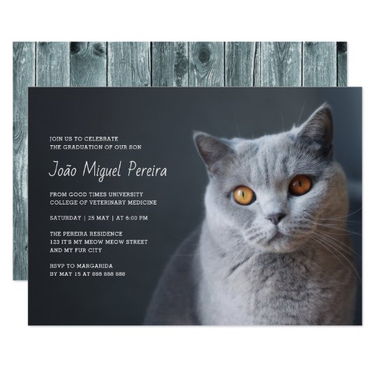 Veterinary Graduation Celebration Party Casual Invitation | Zazzle.com