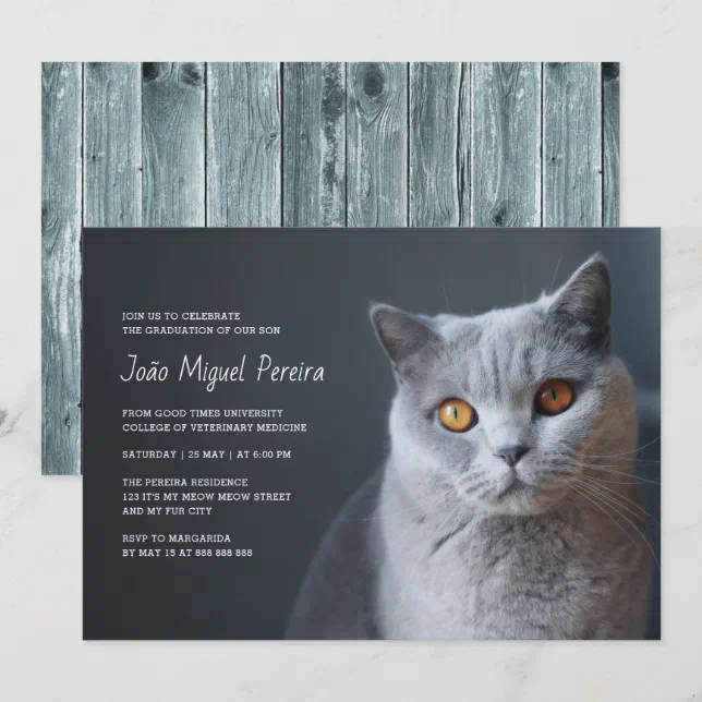 Veterinary Graduation Celebration Party Casual Invitation | Zazzle