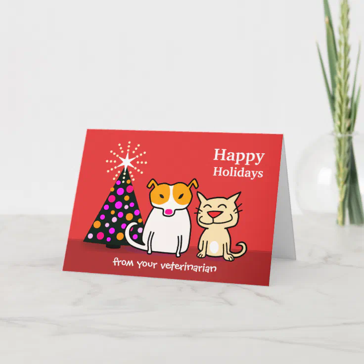 Veterinary Holiday Card | Zazzle